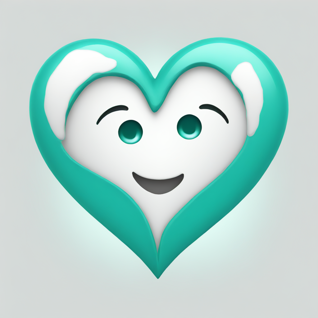Teal heart | AI Emoji Generator